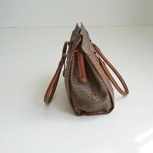 Bags | Large Brown Faux Animal Skin Tote Purse | Poshmark